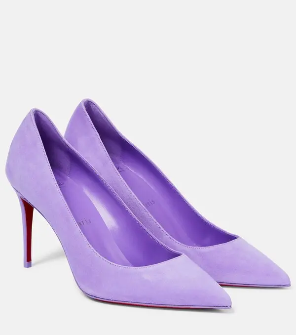 CHRISTIAN LOUBOUTIN Kate 85 Suede Pumps - Pink