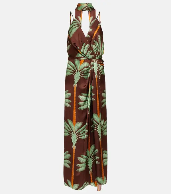 Johanna Ortiz Printed Silk Maxi Dress - Multicoloured