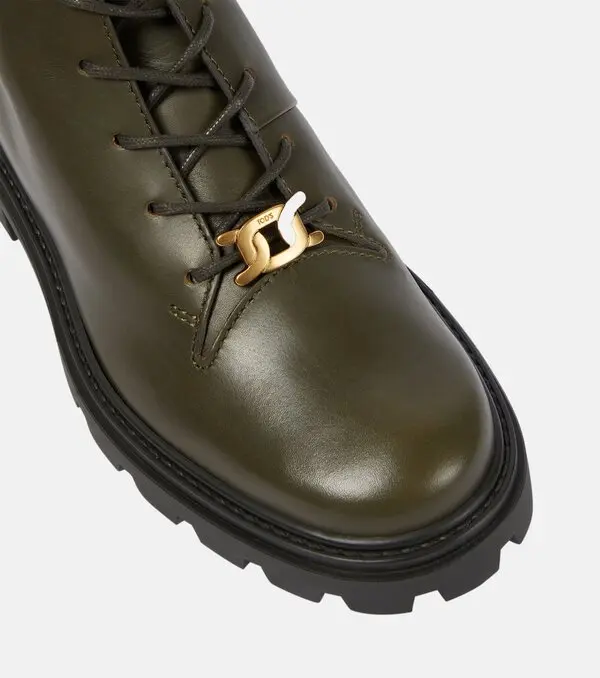 TOD'S Leather Lace-up Boots