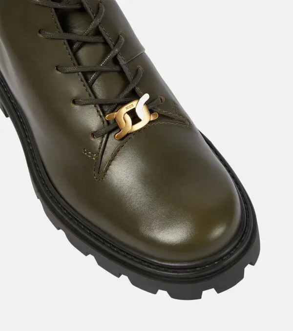 TOD'S Leather Lace-up Boots