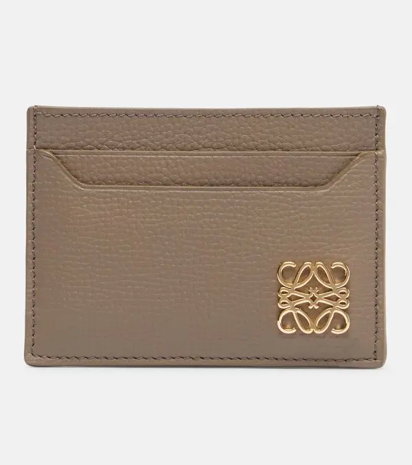 Loewe Anagram Leather Cardholder - Beige