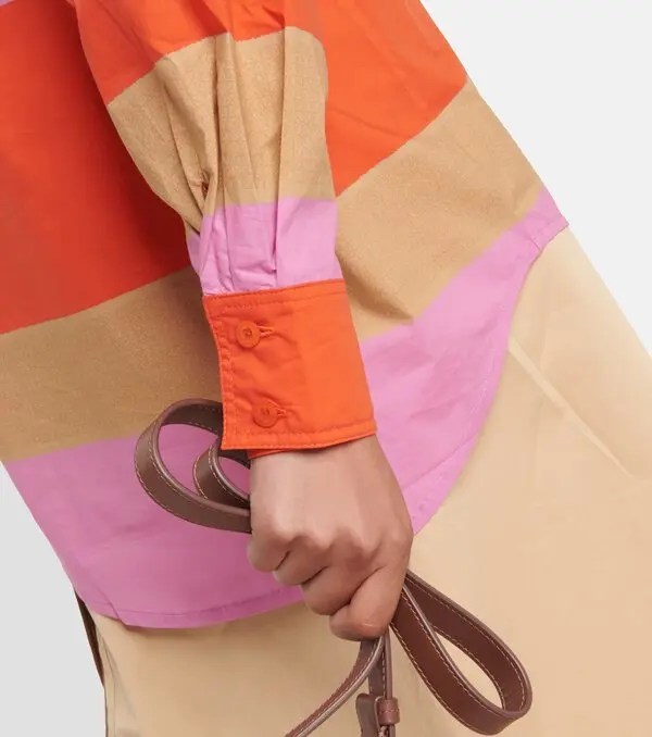 Johanna Ortiz Ruched Cotton Shirt