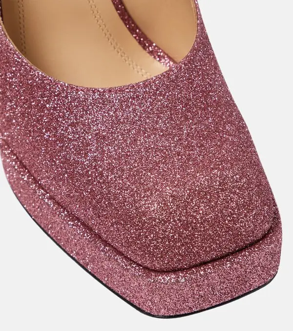NODALETO Bulla Jill Glitter Slingback Pumps