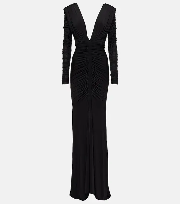 blue dress for baby girl Alex Perry // Black Corset Maxi Dress – VSP Consignment main image 1