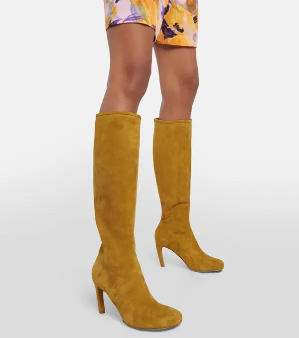 Dries Van Noten Suede Knee-high Boots