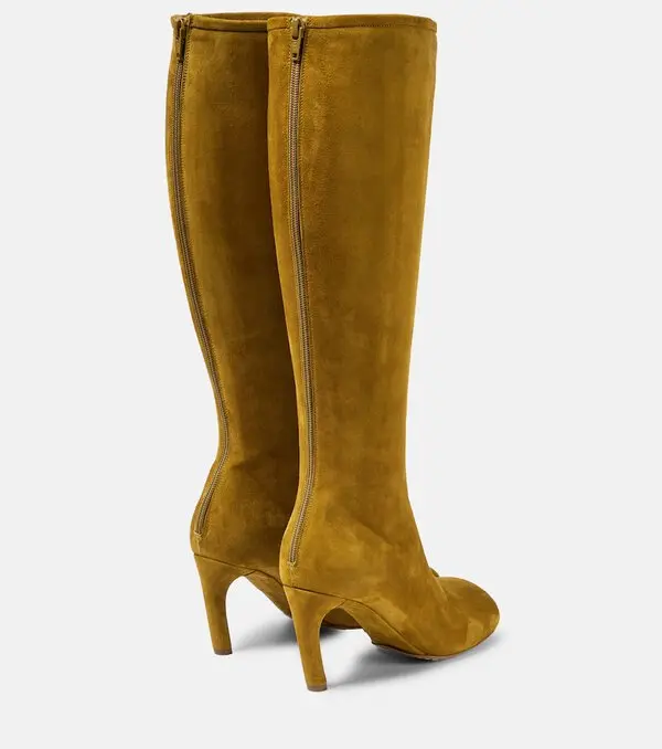 Dries Van Noten Suede Knee-high Boots