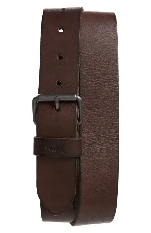 ALLSAINTS Leather Roller Buckle Belt - Bitter Brown