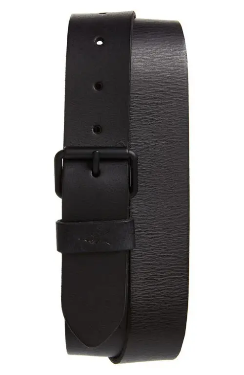 ALLSAINTS Leather Roller Buckle Belt - Black