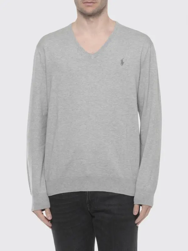 Polo Ralph Lauren Cotton V-neck Pullover - Grey