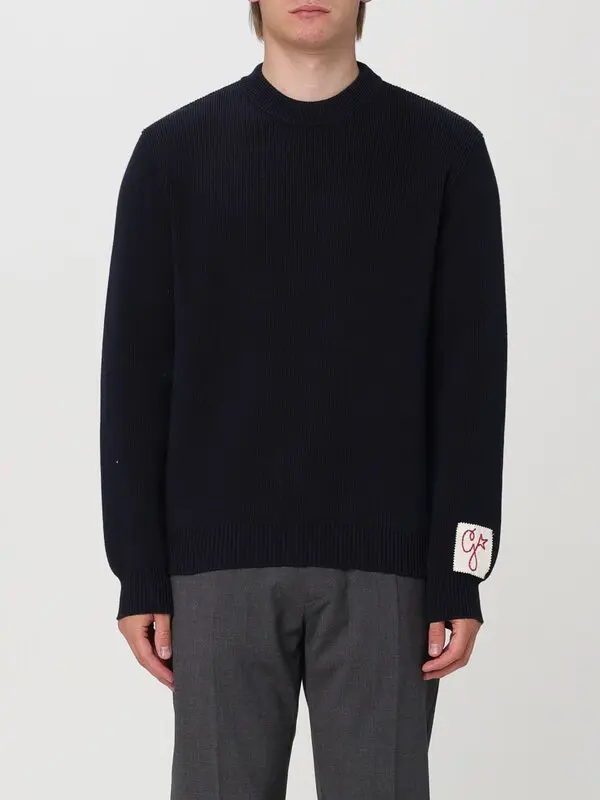 GOLDEN GOOSE Cotton Knit Sweater - Navy