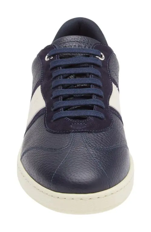 FERRAGAMO Achille Low Top Sneaker - Blue Marine