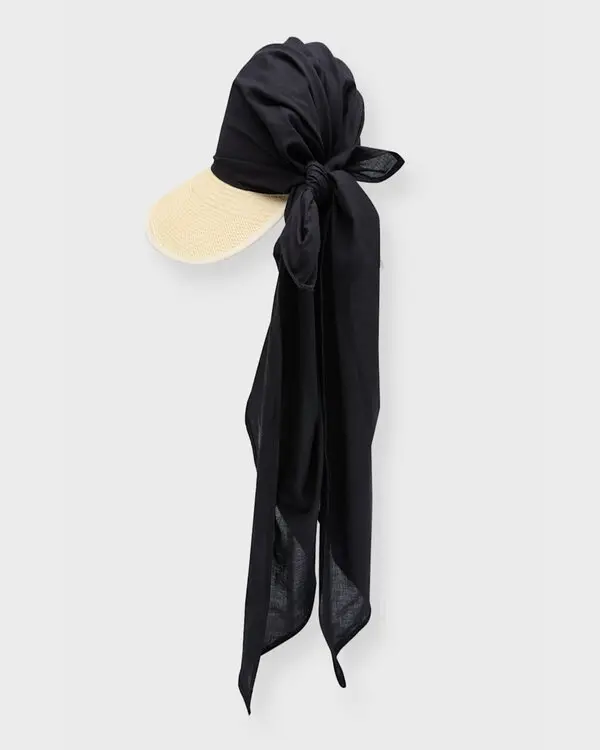 Sensi Studio
Straw Visor With dog printed black/white  Scarf Sensi Studio Straw Visor With Scarf | Neiman Marcus main image 4