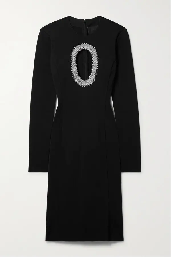 Givenchy Cutout Embellished Stretch-knit Dress