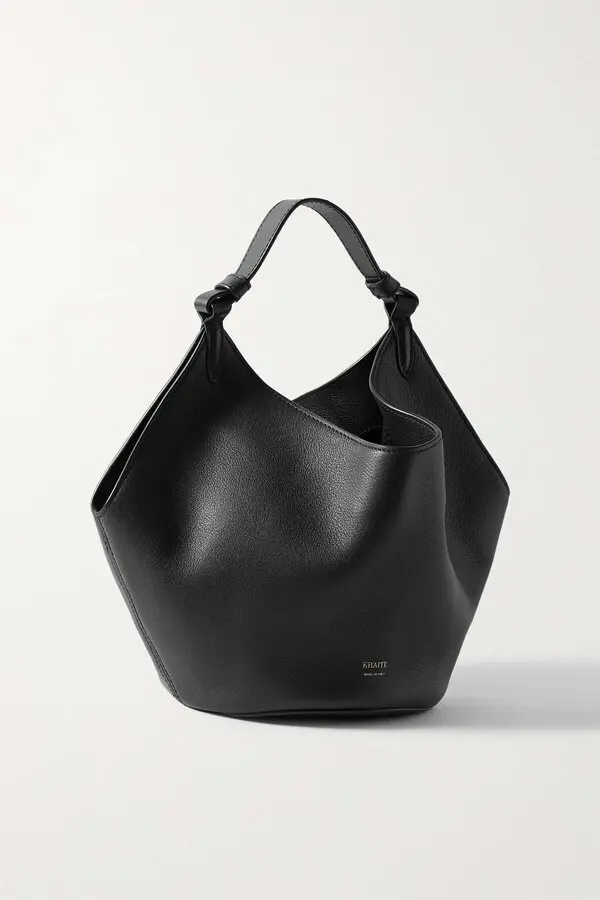 Khaite Lotus Mini Leather Tote