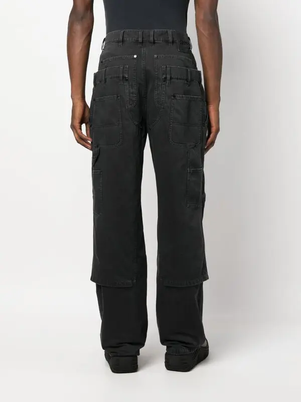 032C Double Shift Cotton Utility Trousers - Grey | Editorialist