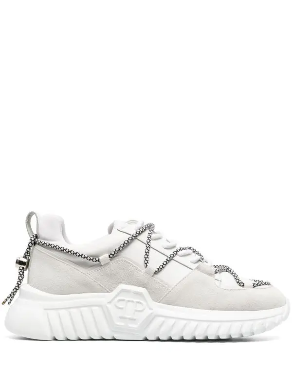 Philipp Plein Suede Panelling Low-top Sneakers