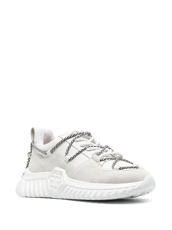 Philipp Plein Suede Panelling Low-top Sneakers
