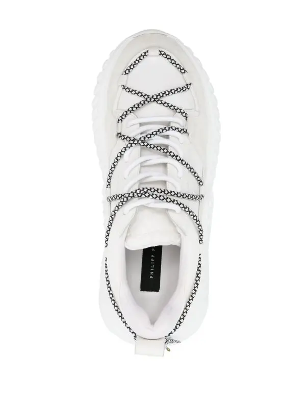 Philipp Plein Suede Panelling Low-top Sneakers