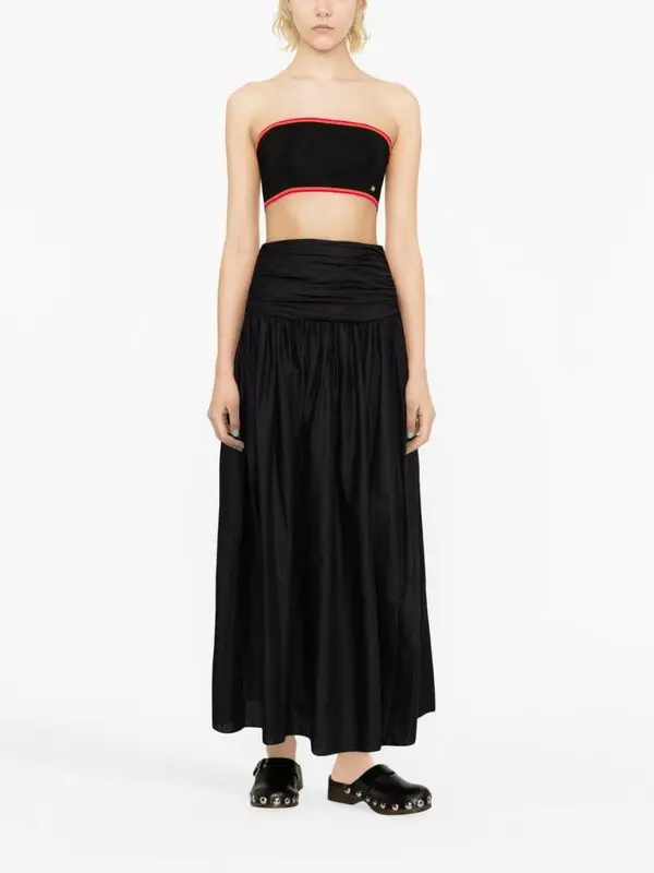 Sonia Rykiel Paris Striped Knitted Crop Top