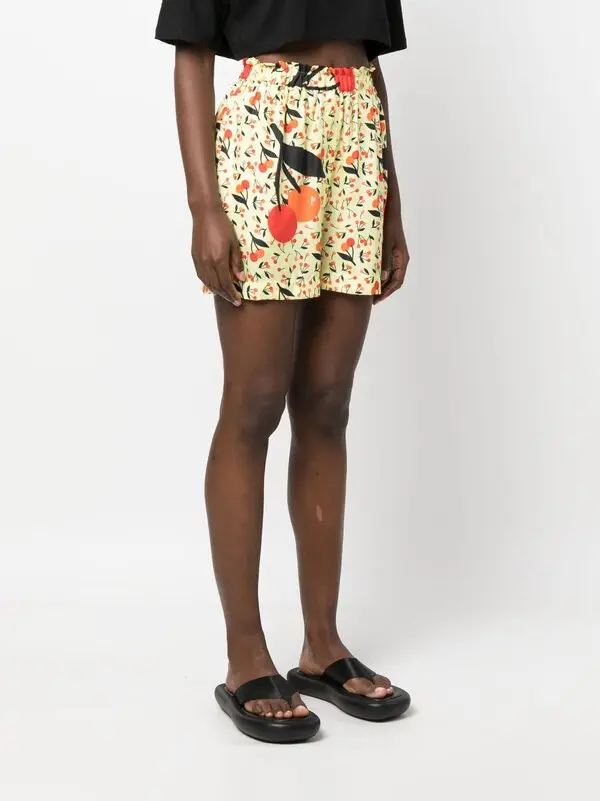 Sonia Rykiel Paris Cherry-print Twill Shorts