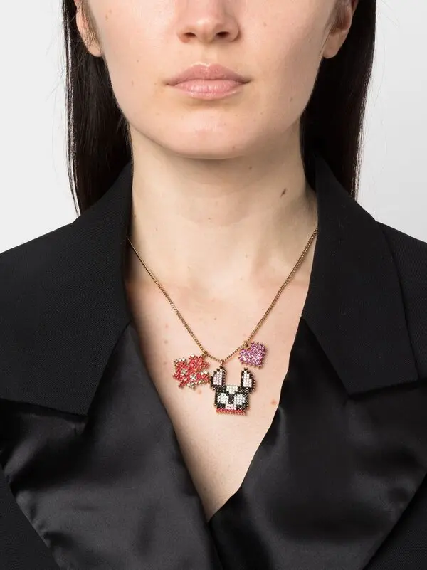 Dsquared2 Crystal Charm Necklace