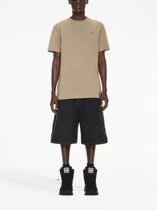 Off-White Logo-embroidered Short-sleeve T-shirt