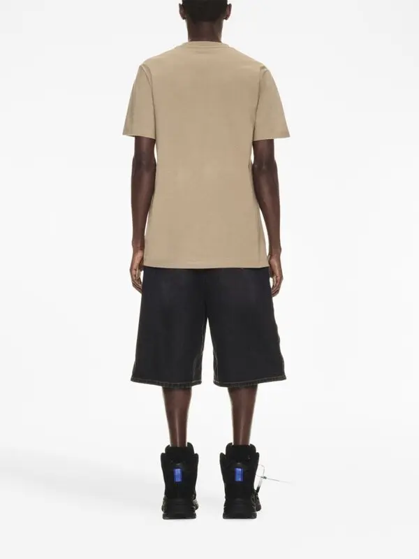 Off-White Logo-embroidered Short-sleeve T-shirt