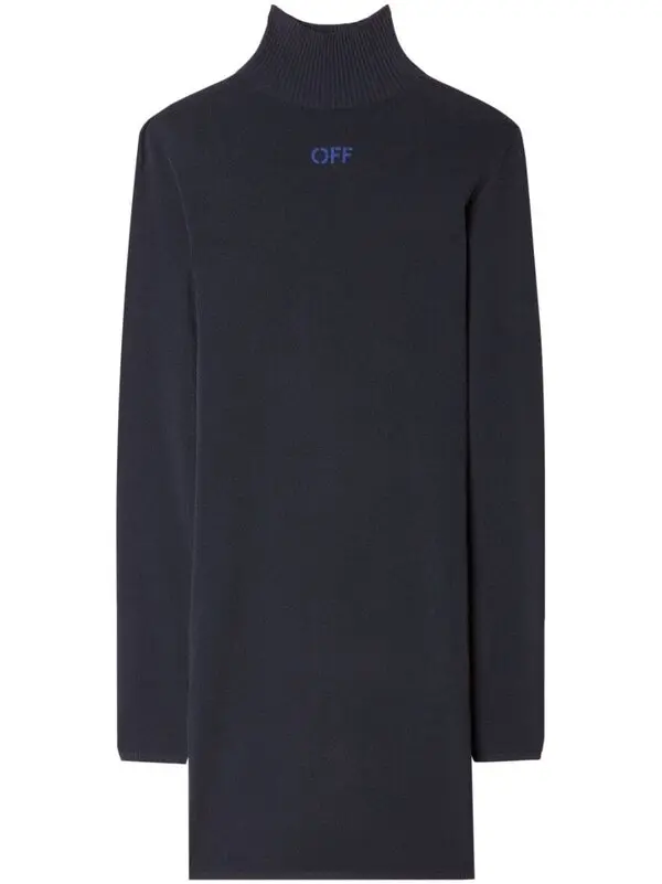 Off-White Intarsia-knit Minidress