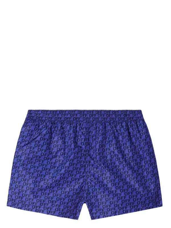 Off-White Logo-print Swim Shorts
