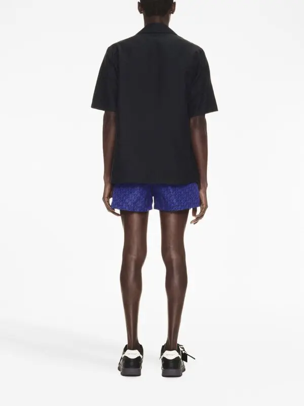 Off-White Logo-print Swim Shorts