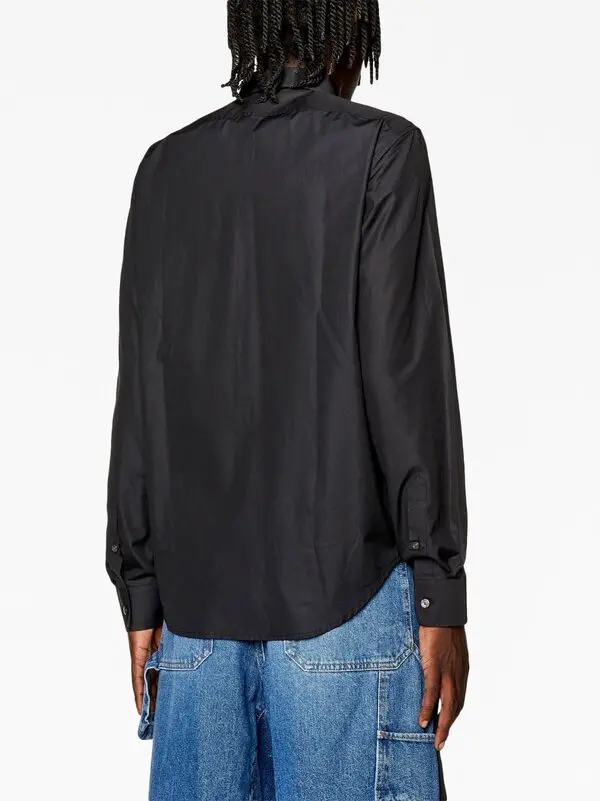 DIESEL® S-benny-a Logo-appliqué Shirt - Black