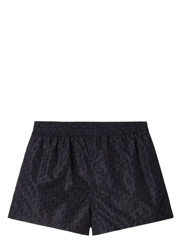 Off-White Logo-print Swim Shorts