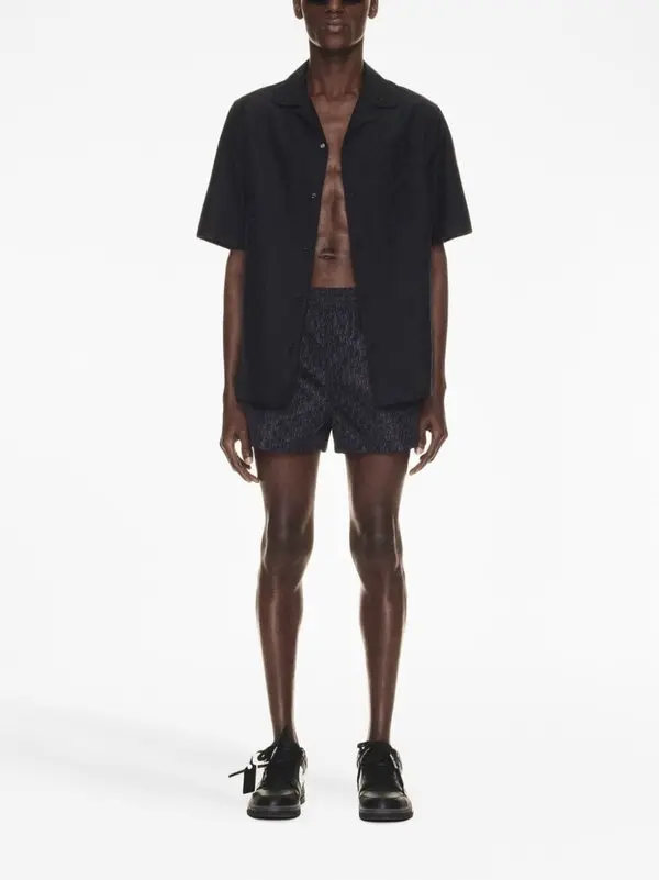 Off-White Logo-print Swim Shorts