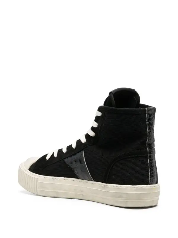 Rhude Bel Airs High-top Sneakers - Black