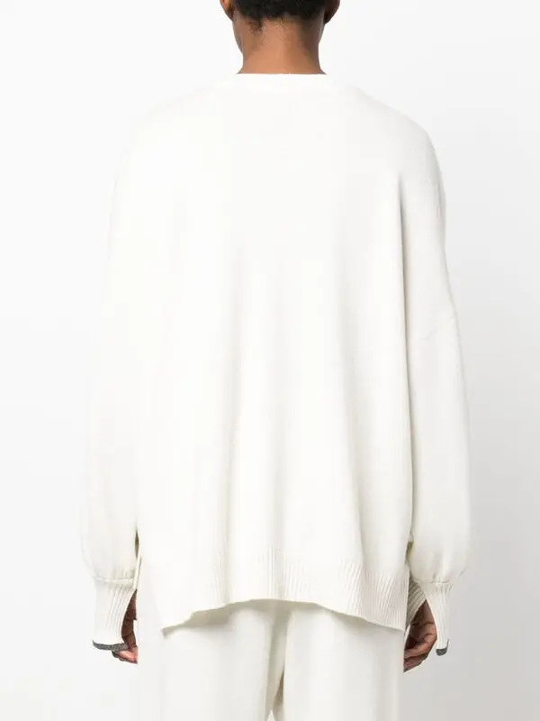 Brunello Cucinelli Cashmere Crew-neck Jumper - White