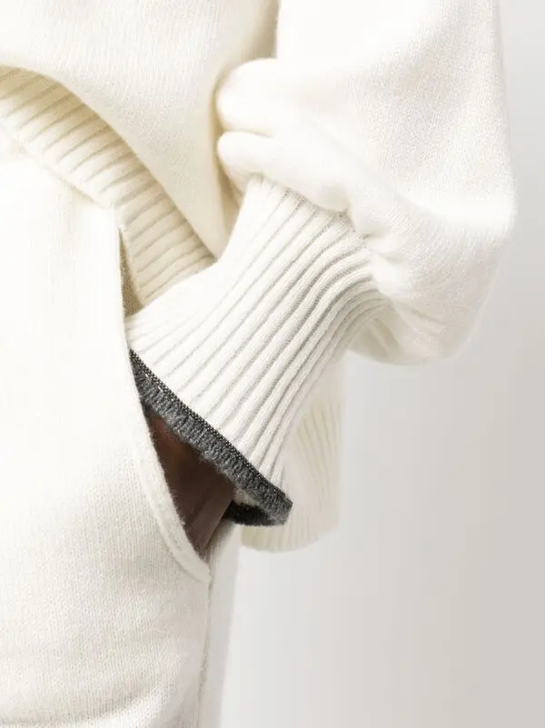 Brunello Cucinelli Cashmere Crew-neck Jumper - White