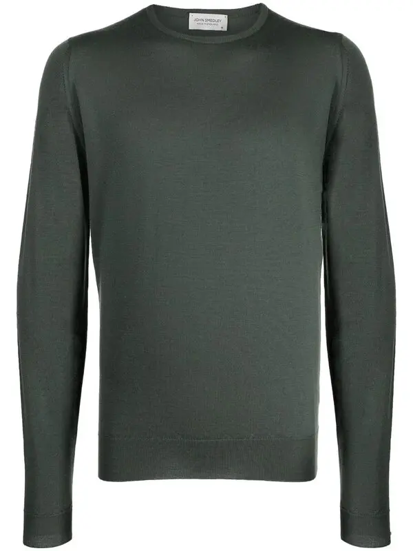John Smedley Lundy Crew-neck Sweatshirt - Green