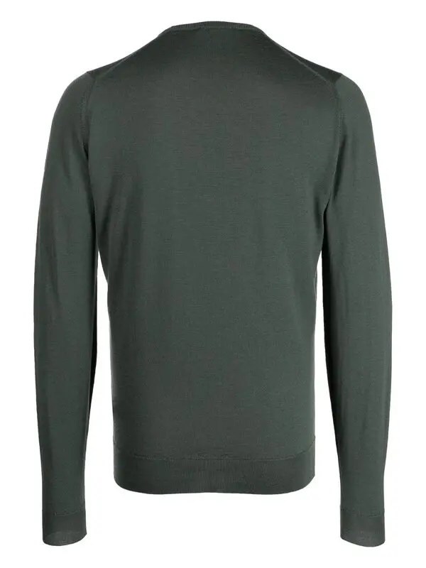 John Smedley Lundy Crew-neck Sweatshirt - Green