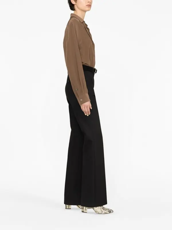 Theory Crepe De Chine Shirt - Brown
