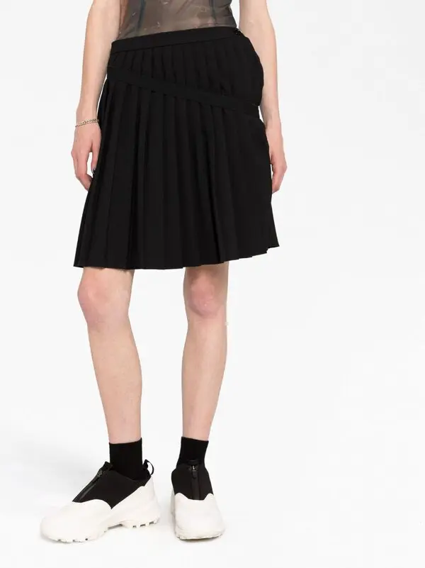 MAISON MARGIELA Asymmetric Pleated Mini Skirt