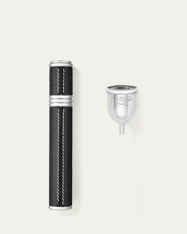 CREED Empty . Leather Atomizer, Silver/black