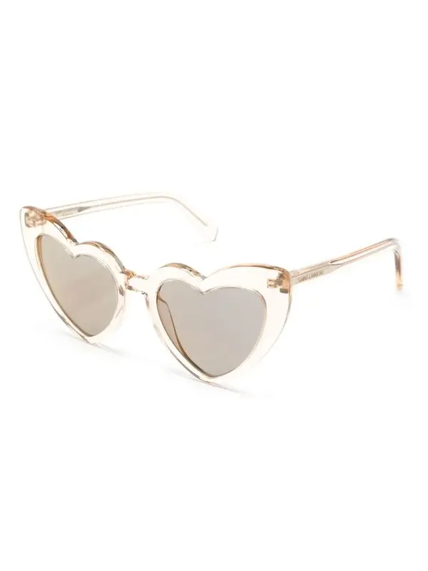 Saint Laurent Heart-frame Tinted Sunglasses