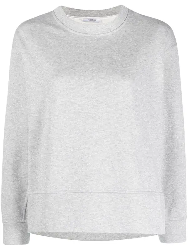 Peserico Crew-neck Sweatshirt With Side Slits