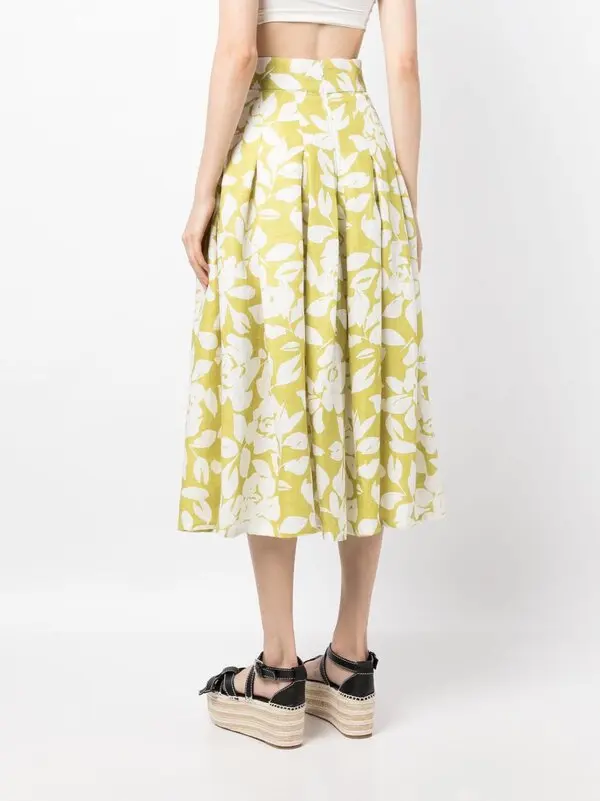 BAMBAH Lilly Pleated Midi Skirt