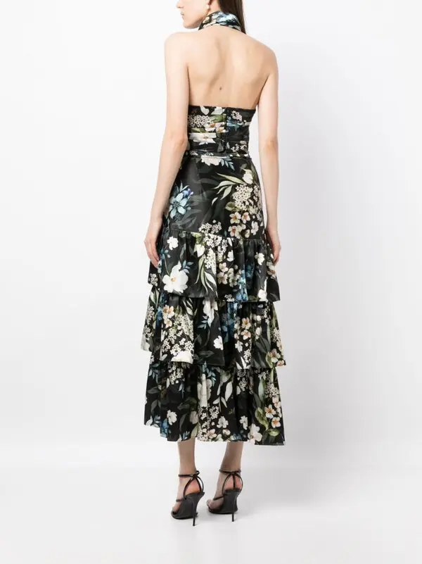 BAMBAH Gardenia Cut-out Halterneck Top - Black