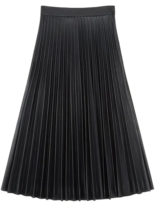 MAISON MARGIELA Pleated Midi Skirt - Black