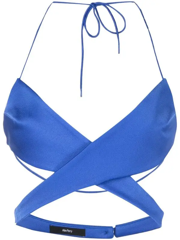 Alex Perry Hudson Cut-out Wraparound Top