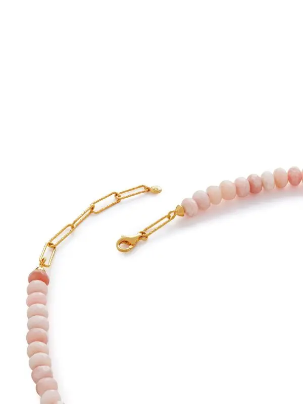 Monica Vinader Love Beaded Opal Necklace - Pink