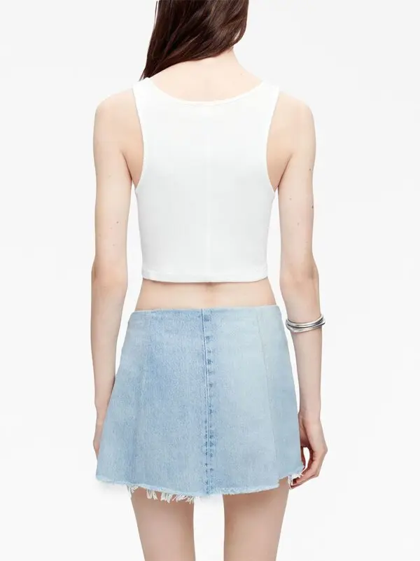 RE/DONE Henley Cotton Tank Top