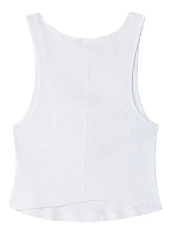 RE/DONE Henley Cotton Tank Top